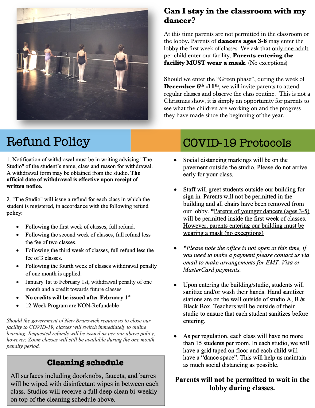 Newsletters - The Studio Dance School